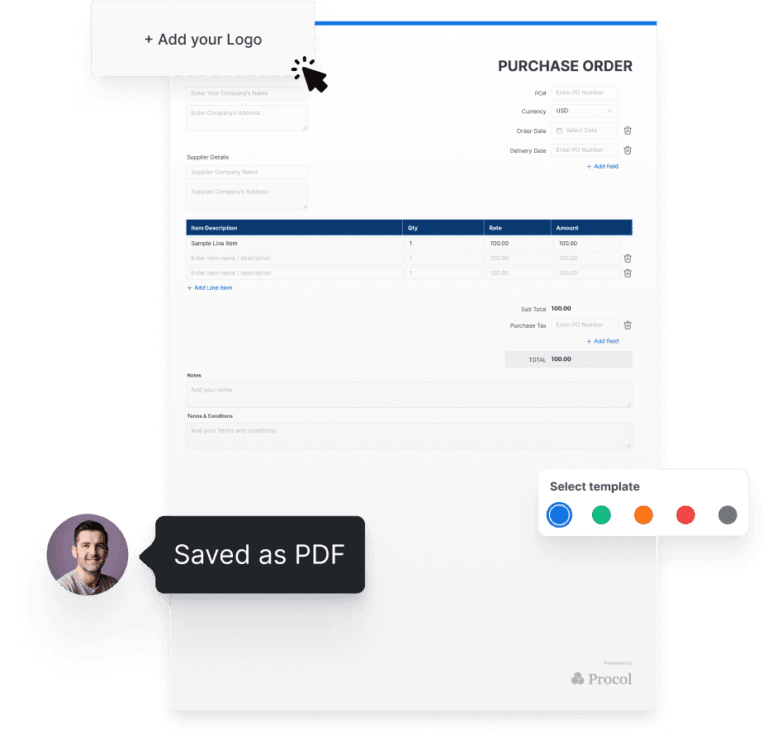 Try the best online Purchase Order Generator